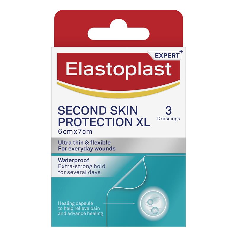 Buy Elastoplast Second Skin Protection Dressings XL 6cm x 7cm 3 Pack ...