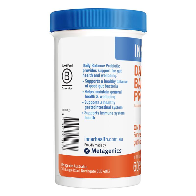 Buy Inner Health Daily Balance Postbiotic 60 Capsules Online at Chemist ...