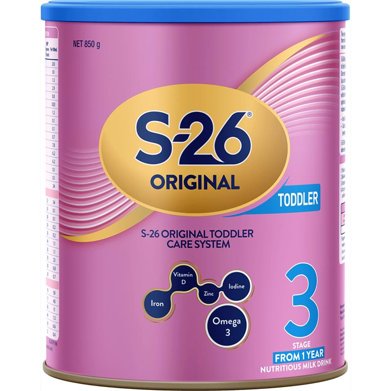 Buy S-26 Original Stage 3 Toddler Milk Drink From 1 Year 850g Online at ...