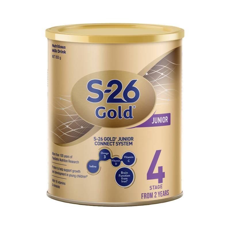 Buy S-26 Gold Stage 4 Junior Milk Drink From 2 Years 850g Online at Chemist Warehouse®