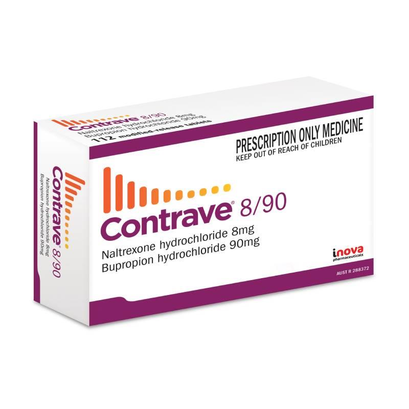 Buy Contrave 8mg/90mg Tablets 112 - Naltrexone + Bupropion ...
