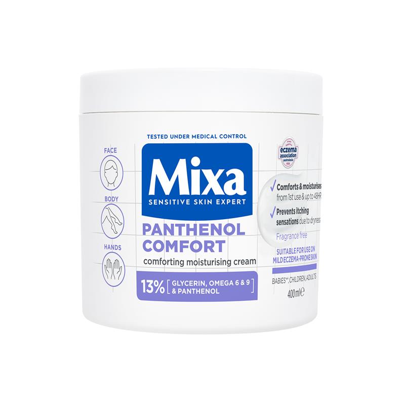 Buy Mixa Body Cream Panthenol Comfort Anti-Scratching 400ml Online at ...