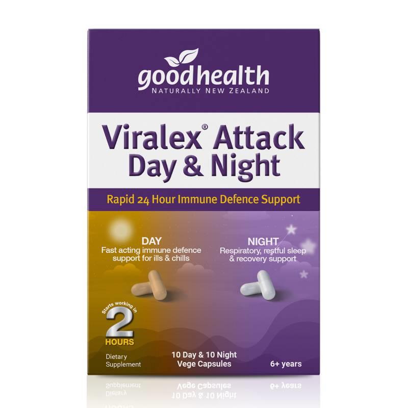 Buy Good Health Viralex Attack Day & Night 20 Vege Capsules Online at ...