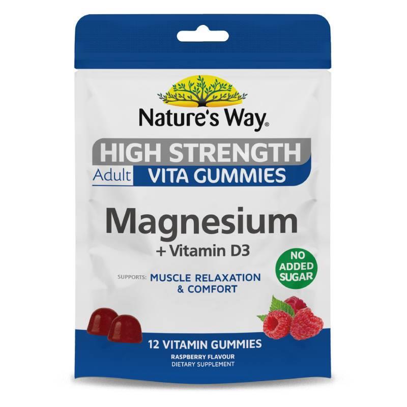 Buy Nature's Way Adult Vita Gummies High Strength Magnesium 12 Gummies ...