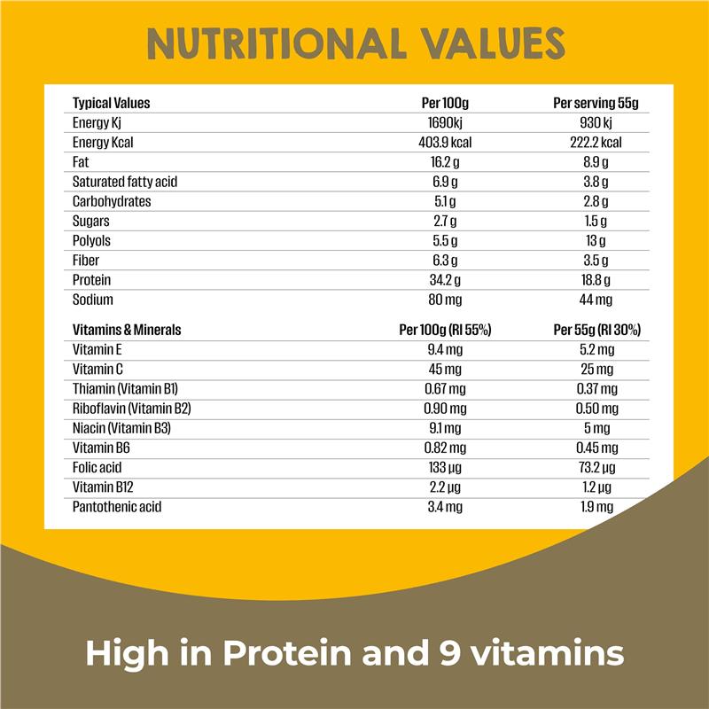 Buy Fulfil Protein Bar Chocolate Hazelnut Whip 55g Online at Chemist ...