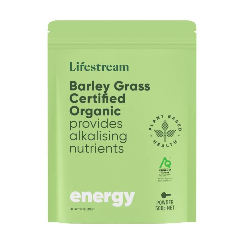 Buy Lifestream Barley Grass Certified Organic 500g Powder Online at ...