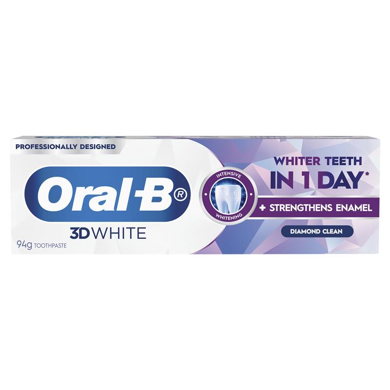 Buy Oral B Toothpaste 3D White Diamond Clean 94g Online at Chemist ...