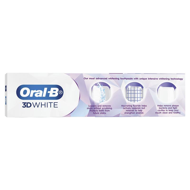 Buy Oral B Toothpaste 3D White Diamond Clean 94g Online at Chemist ...