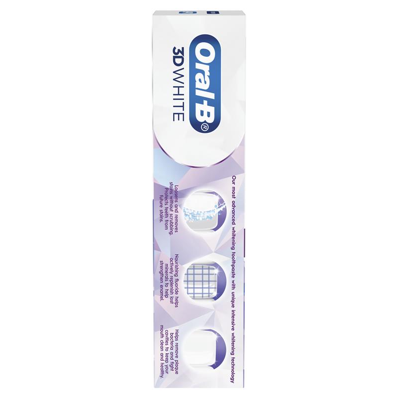 Buy Oral B Toothpaste 3D White Intensive Whitening Diamond Clean 94g Online at Chemist Warehouse®