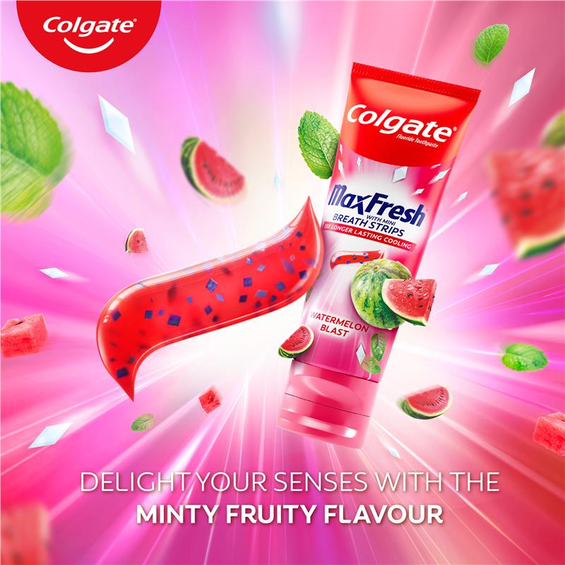 Buy Colgate Toothpaste Max Fresh Watermelon 100g Online at Chemist ...