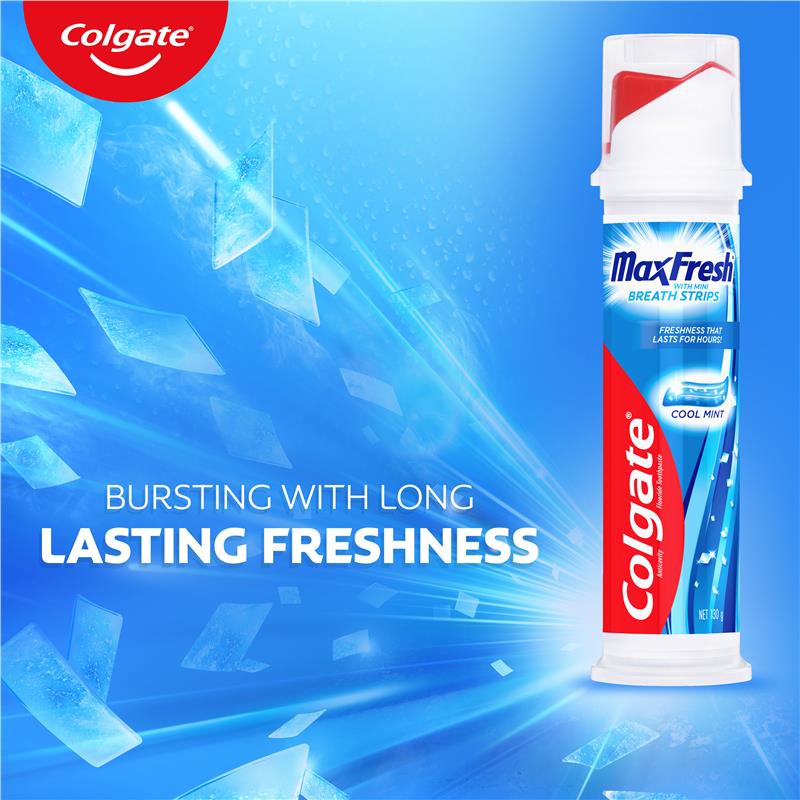Buy Colgate Toothpaste Max Fresh Coolmint Pump 130g Online at Chemist ...