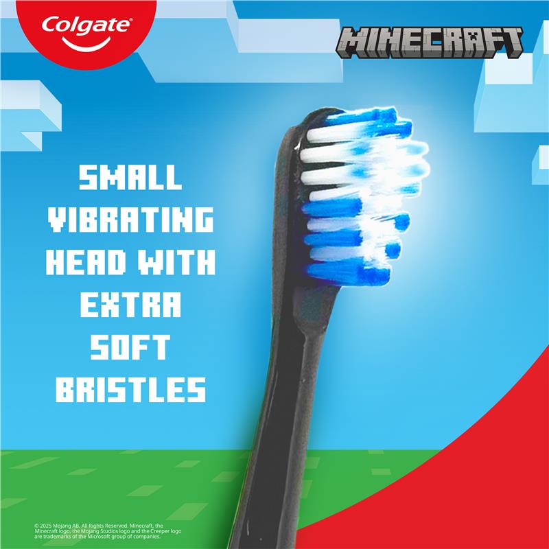 Buy Colgate Toothbrush Kids Sonic Battery Toothbrush Minecraft 1 Pack ...
