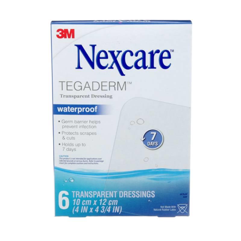 Buy Nexcare Tegaderm Transparent Waterproof Dressing 10cm x 12cm 6 Pack ...