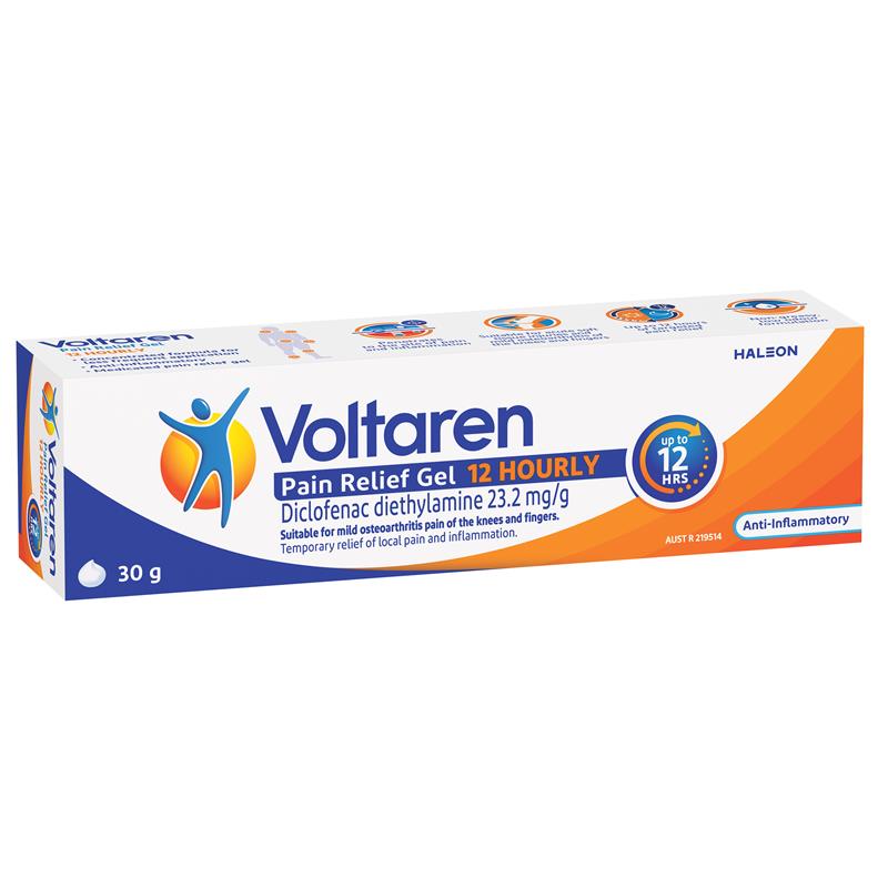 Buy Voltaren Pain Relief Gel 12 Hourly 30g Online at Chemist Warehouse®