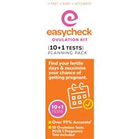 Buy EasyCheck Ovulation Kit 10 + 1 Online at Chemist Warehouse®