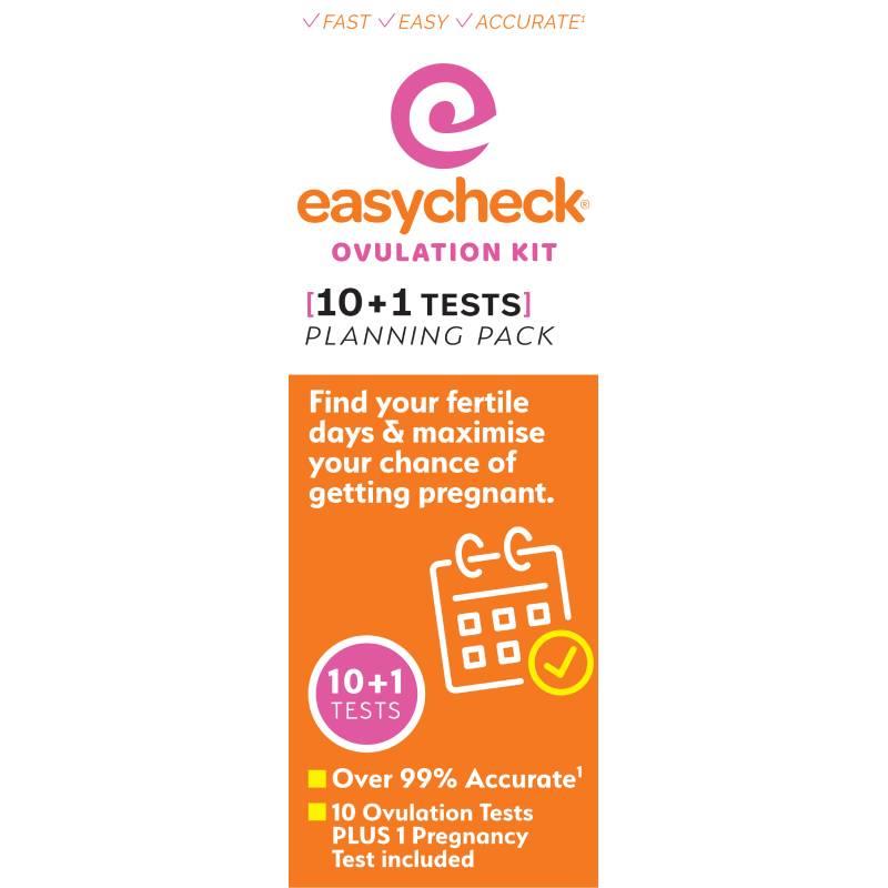 Buy EasyCheck Ovulation Kit 10 + 1 Online at Chemist Warehouse®