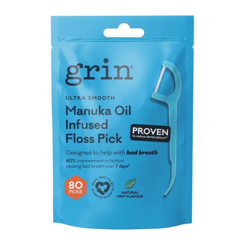 Buy Grin Floss Picks Ultra Smooth 80 Pack Bag Online at Chemist Warehouse®