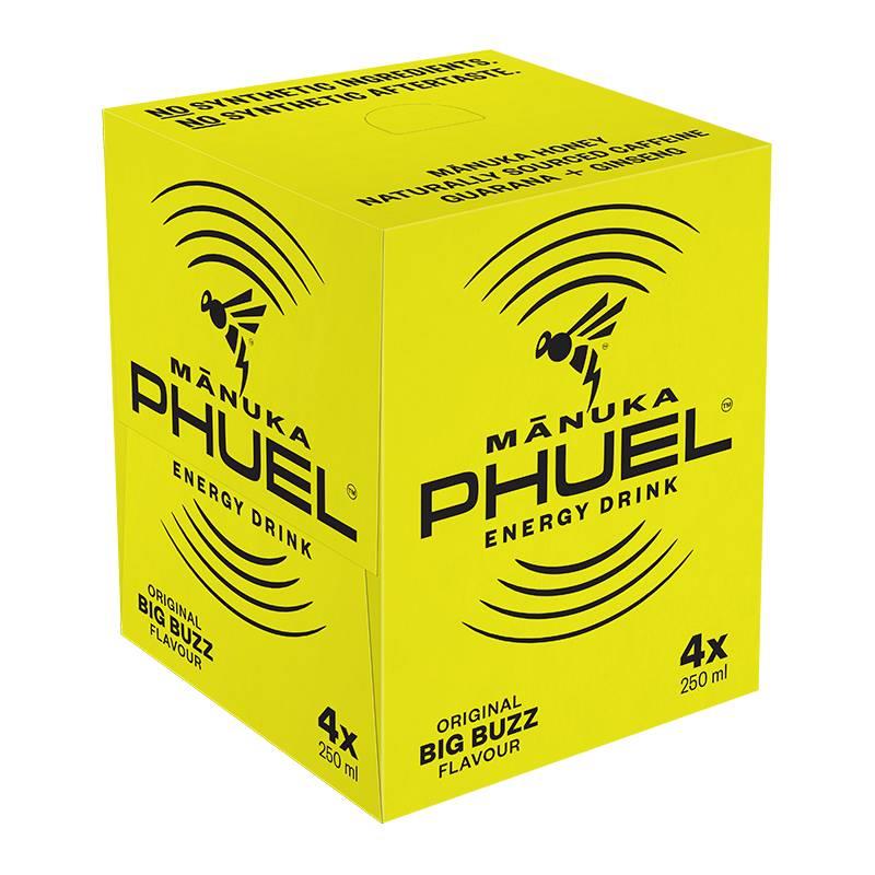 Buy Manuka Phuel Energy Drink Big Buzz 4 x 250ml Pack Online Only ...