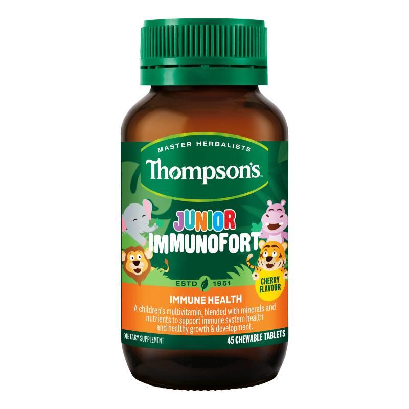 Buy Thompson's Junior Immunofort Cherry 45 Chewable Tablets Online at ...