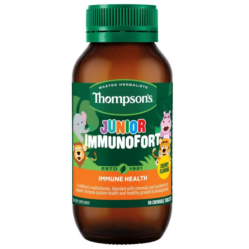 Buy Thompson's Junior Immunofort Cherry 90 Chewable Tablets Online at ...