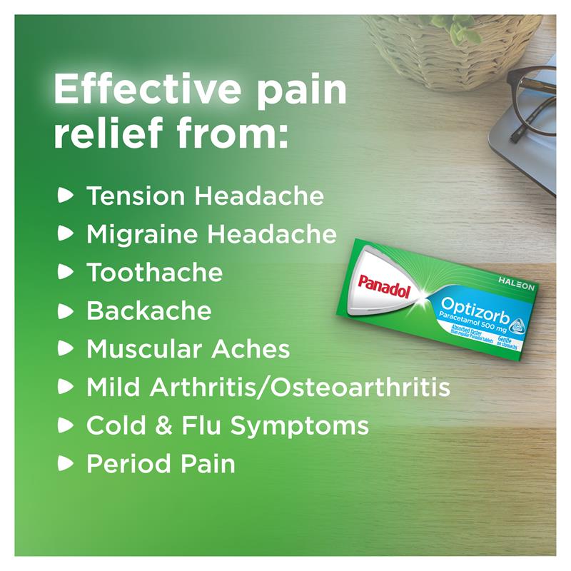 Buy Panadol Optizorb 80 Caplets Online at Chemist Warehouse®