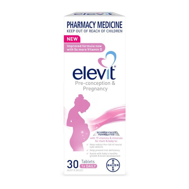Buy Elevit Pregnancy Vitamin D 30 Tablets Online at Chemist Warehouse®
