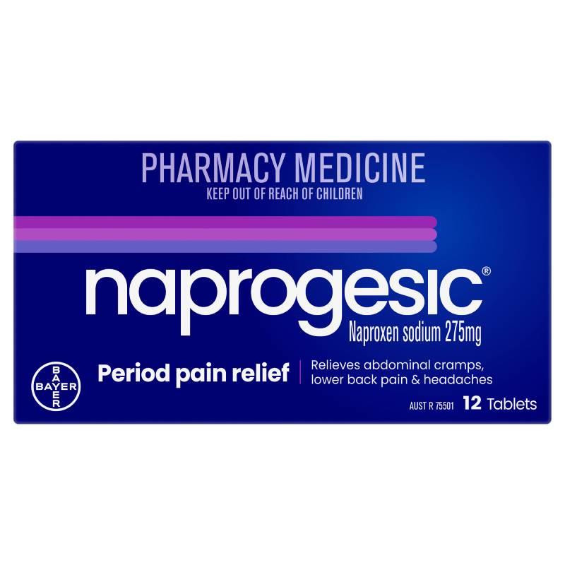 Buy Naprogesic Naproxen 275mg 12 Tablets Online at Chemist Warehouse®