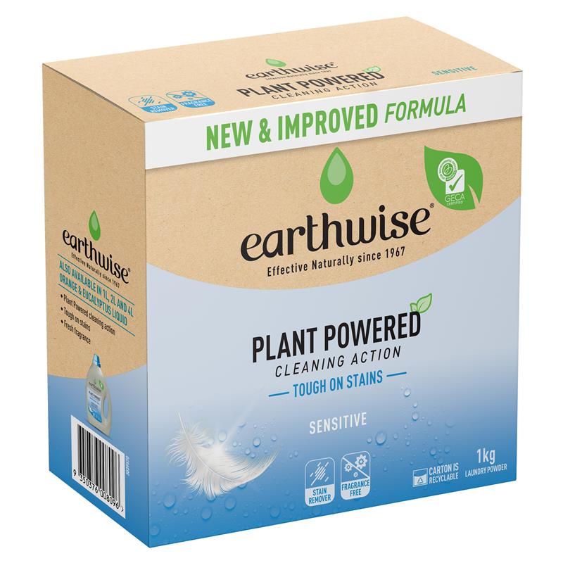 Buy Earthwise Laundry Powder Sensitive 1kg Online at Chemist Warehouse®