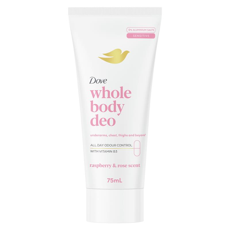 Buy Dove Women Whole Body Deodorant Cream Raspberry Rose 75ml Exclusive ...