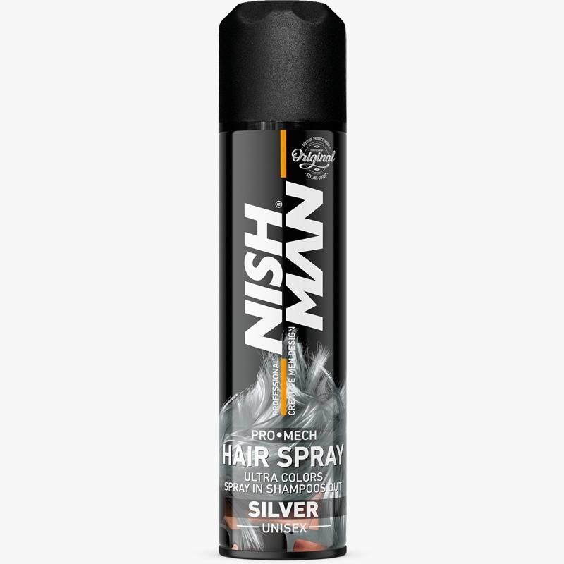 Buy Nishman Pro-Mech Colour Hair Spray Silver Online at Chemist Warehouse®