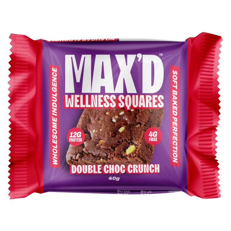 Buy MAX'D Wellness Squares Double Choc Crunch 40g Online at Chemist ...