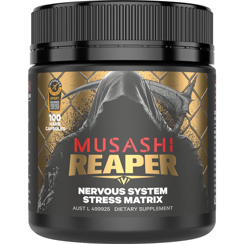 Buy Musashi Reaper Nervous System Stress Matrix 100 Capsules Online at ...