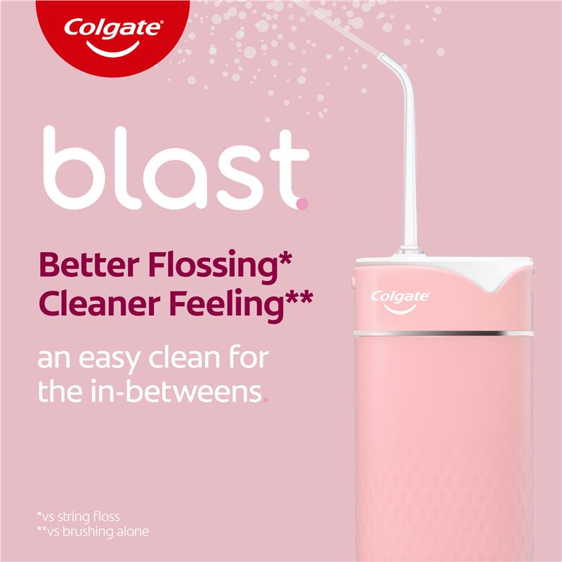 Buy Colgate Blast Cordless Water Flosser Pink Online at Chemist Warehouse®
