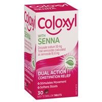 Buy Coloxyl With Senna 30 Tablets Online at Chemist Warehouse®