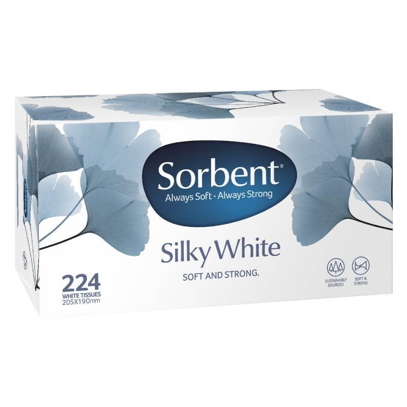 Buy Sorbent Facial Tissues Silky White 224 Pack Online at Chemist ...