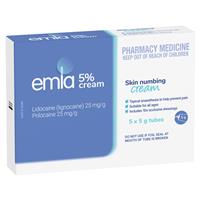 Buy Emla Cream 5 x 5g + 10 Dressings Online at Chemist Warehouse®