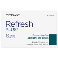 Buy Refresh Plus Preservative-Free Eye Drop 0.4ml x 30 Vials Online at ...