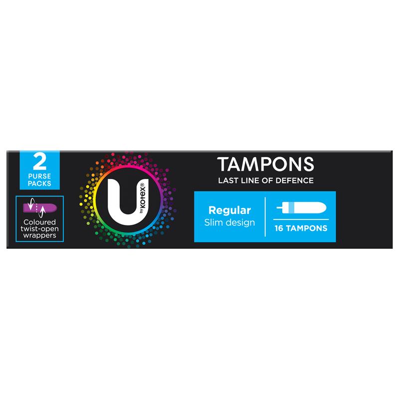 Buy U By Kotex Tampons Regular 16 Pack Online at Chemist Warehouse®