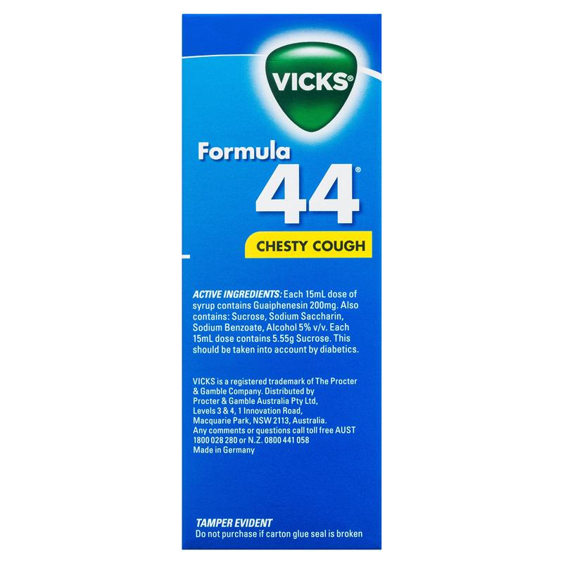 Buy Vicks Formula 44 Chesty Cough 180ml Online at Chemist Warehouse®