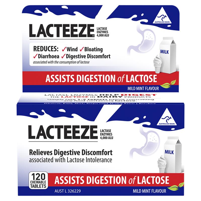 Buy Lacteeze Tablets 120 Pack Online at Chemist Warehouse®