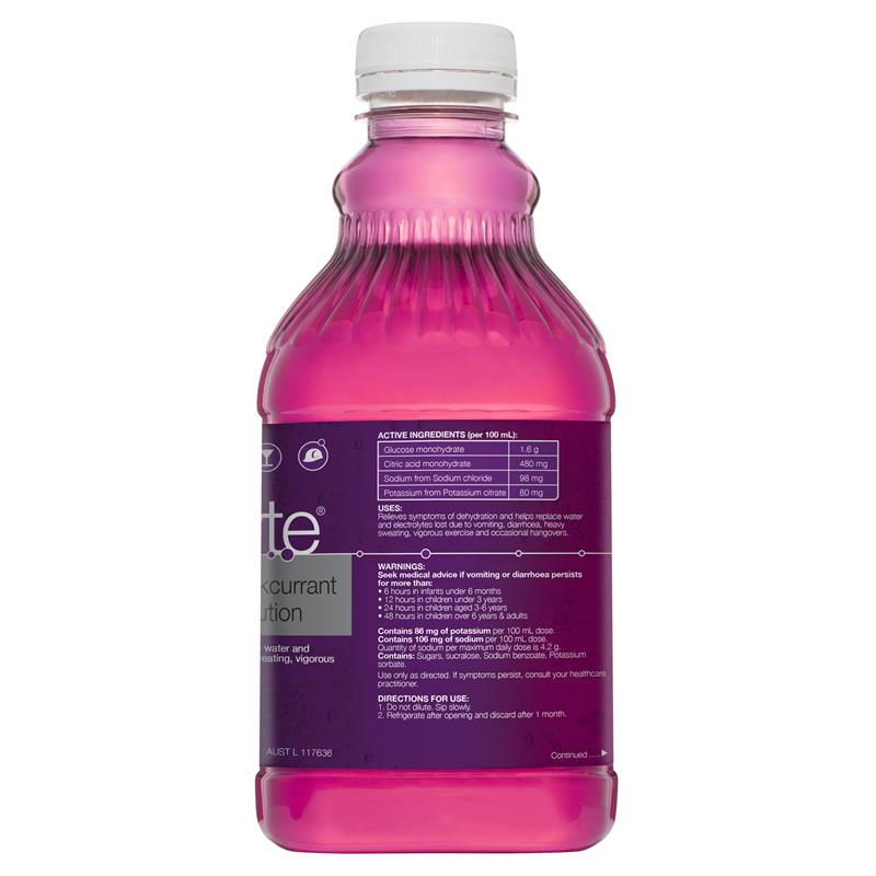 Buy Hydralyte Electrolyte Liquid Apple Blackcurrant 1 Litre Online at ...