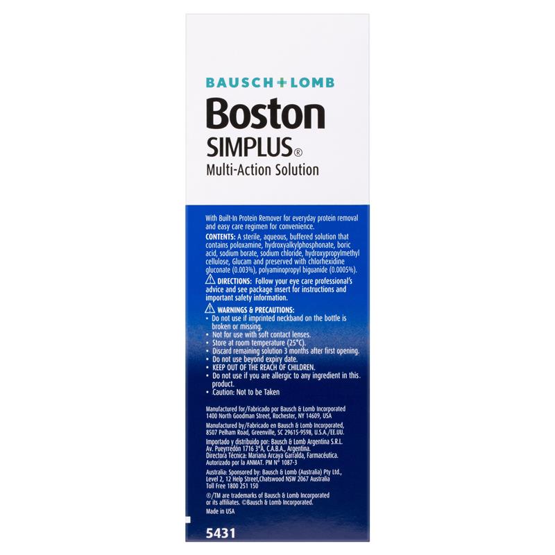 Buy Boston Simplus Multi Action Solution 120ml Online at Chemist Warehouse®