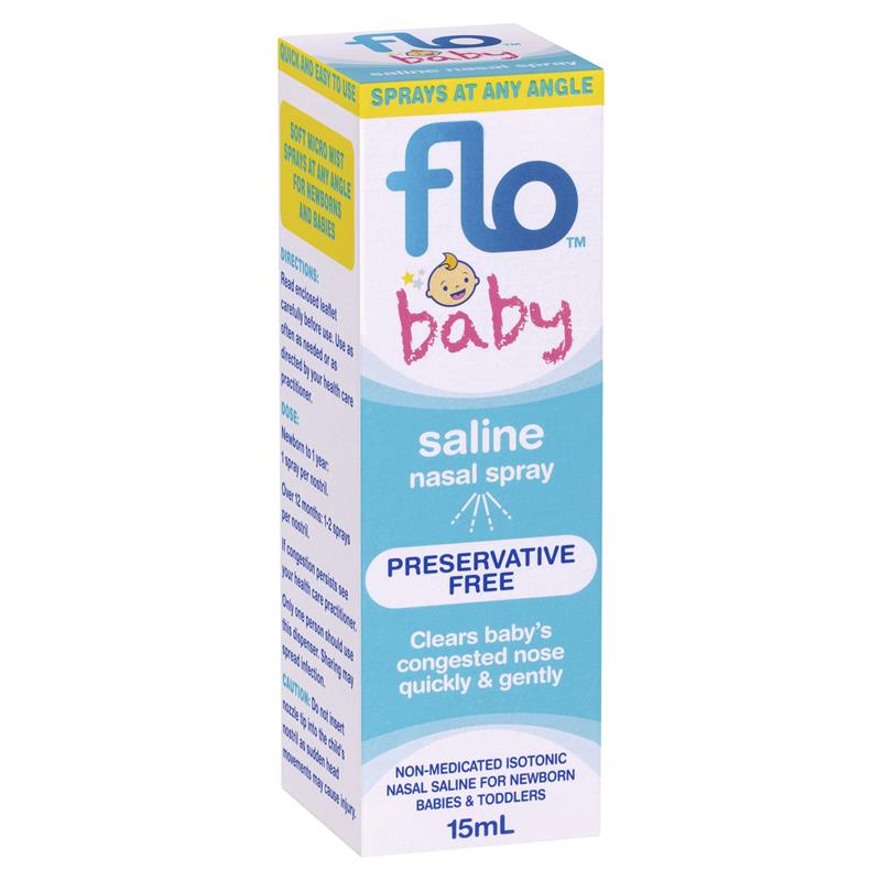 Buy Flo Baby Saline + Nasal Spray 15ml Online at Chemist Warehouse®
