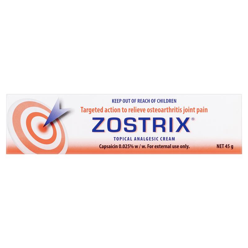 Buy Zostrix Topical Analgesic Cream 45g Online at Chemist Warehouse®