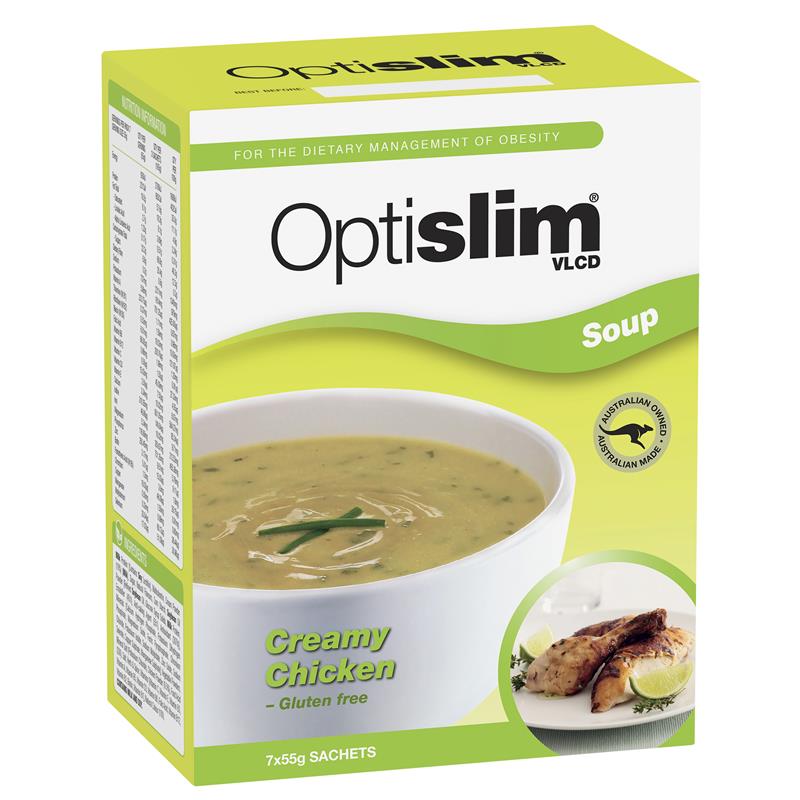 Buy Optislim VLCD Soup Chicken 7 x 55g Online at Chemist Warehouse®