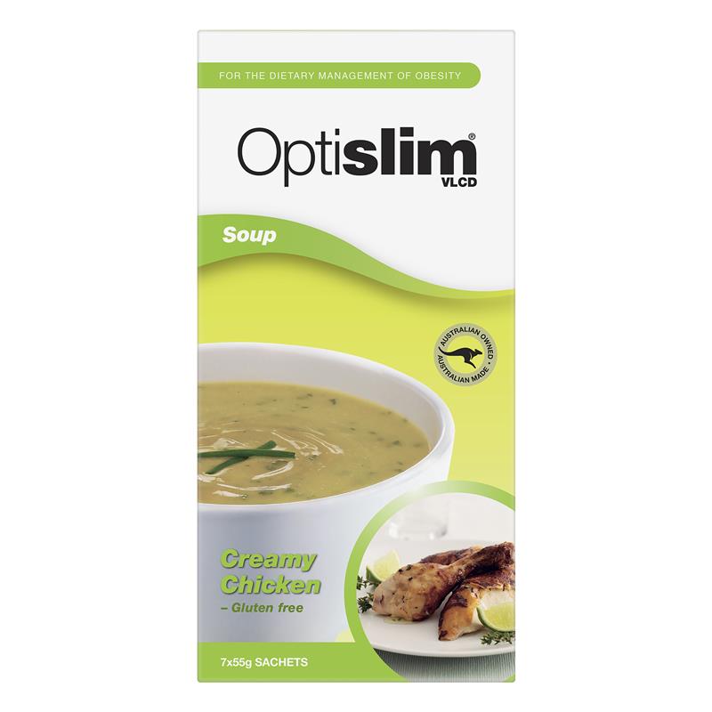 Buy Optislim VLCD Soup Chicken 7 x 55g Online at Chemist Warehouse®