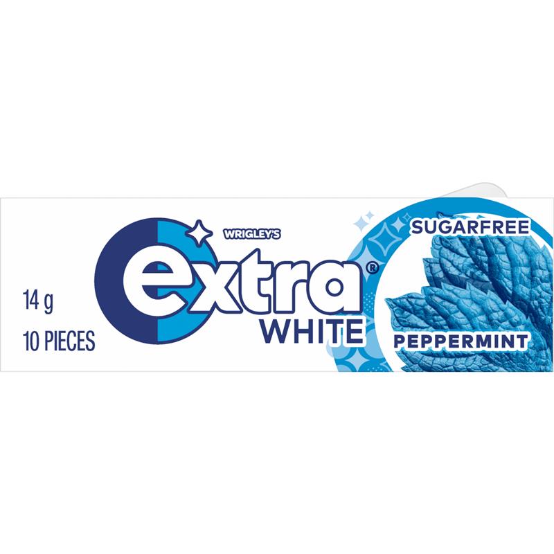 Buy Wrigley's Extra White Peppermint 14g Online at Chemist Warehouse®