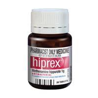 Buy Hiprex 1g 20 Tablets (Pharmacist Only) Online at Chemist Warehouse®