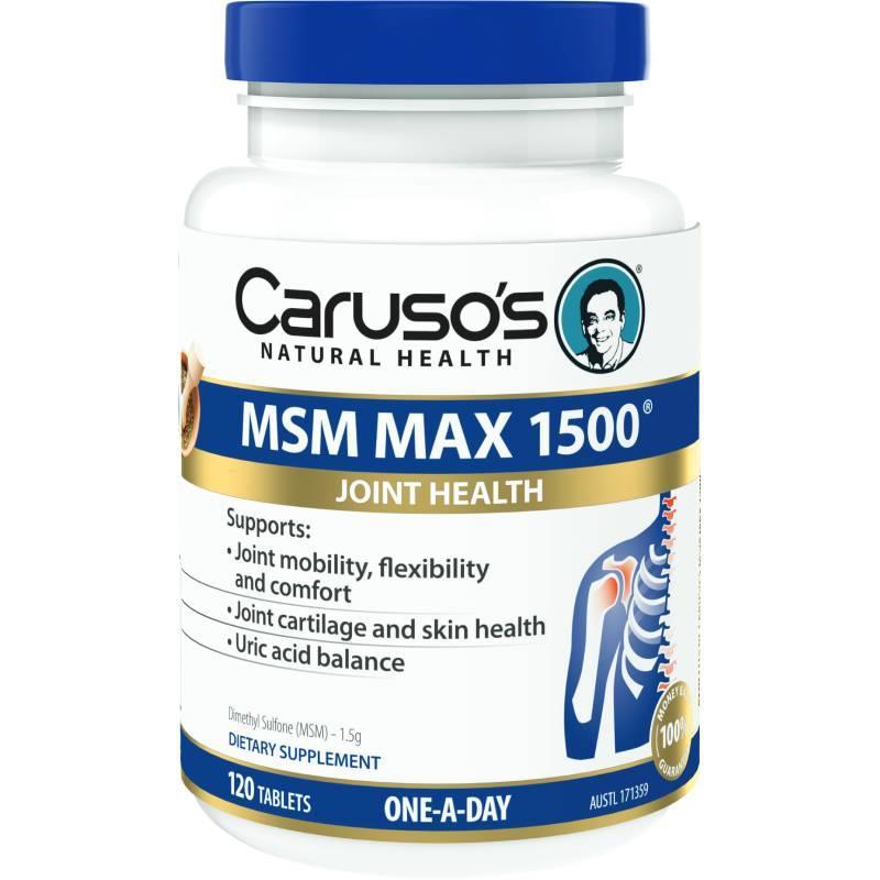 Buy Caruso's MSM Max 1,500 One-A-Day 120 Tablets Online at Chemist ...