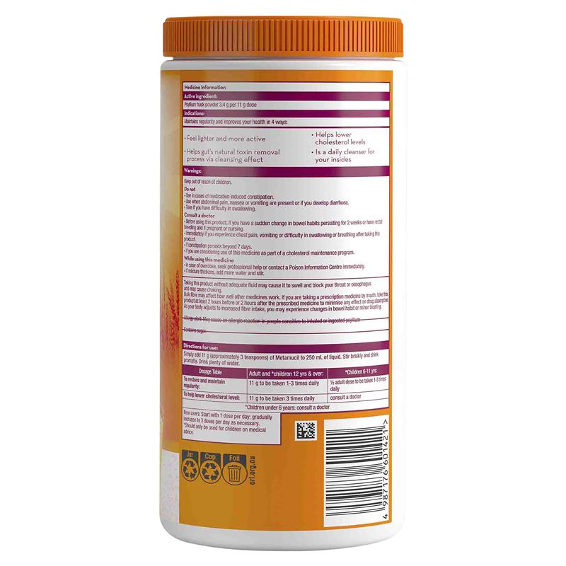 Buy Metamucil Granular Orange 48 Doses 528g Online at Chemist Warehouse®